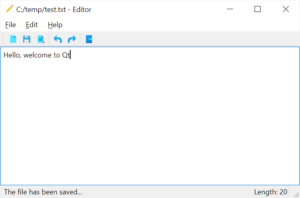 PyQt QStatusBar - Create a Status Bar Widget