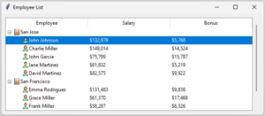 How to Use Tkinter Treeview To Display Tabular & Hierarchical Data